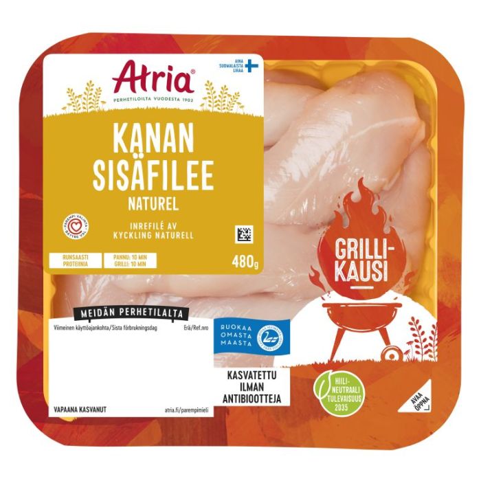 ATRIA Atria Perhetilan Kana Sisäfilee Naturel 480g