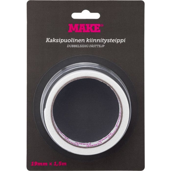 Make Make kaksipuolinen kiinnitysteippi 19mm x 1,5m