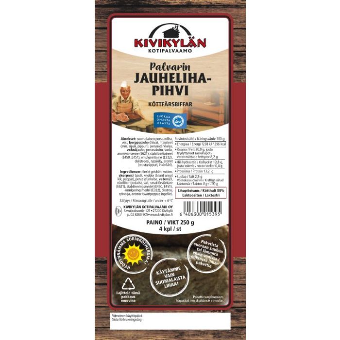 Kivikylän Kivikylän Palvarin Jauhelihapihvi 250g