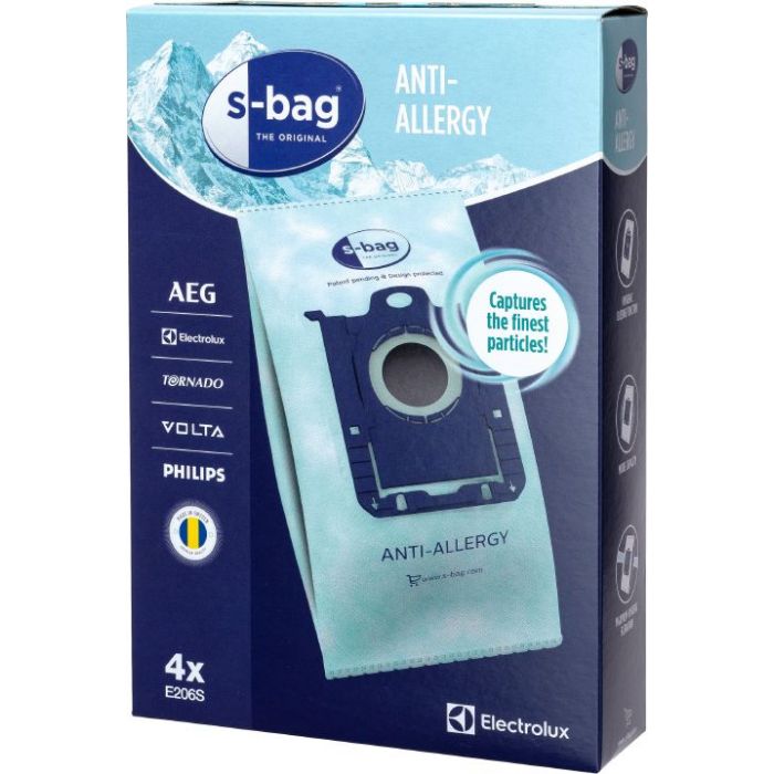 Electrolux E206S s-bag® Hygiene Anti-Allergy -pölypussit