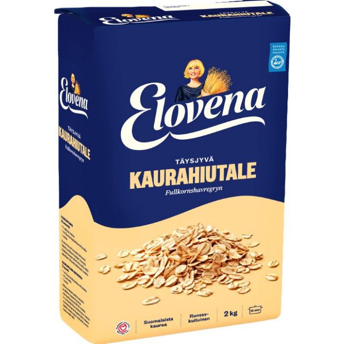 Elovena Elovena 2kg täysjyväkaurahiutale