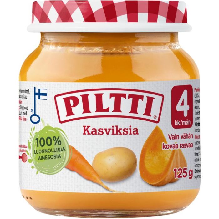 Piltti Piltti 125g Kasviksia lastenateria 4kk