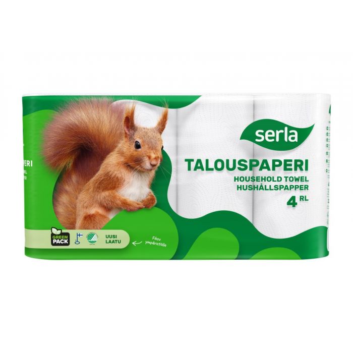 Serla Talouspaperi 4rl valkoinen