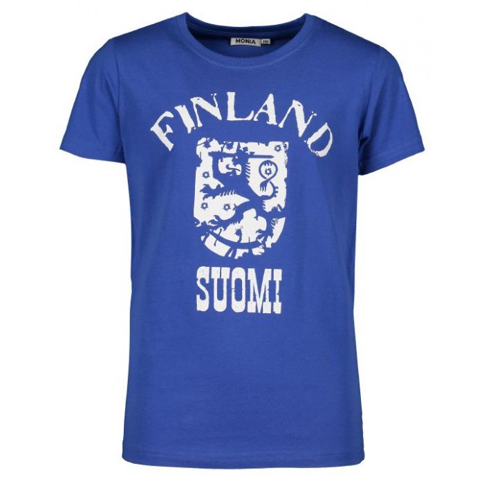 MONIA Lasten Suomi t-paita sininen