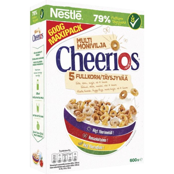 Nestlé Cheerios 600g Monivilja täysjyvämuro