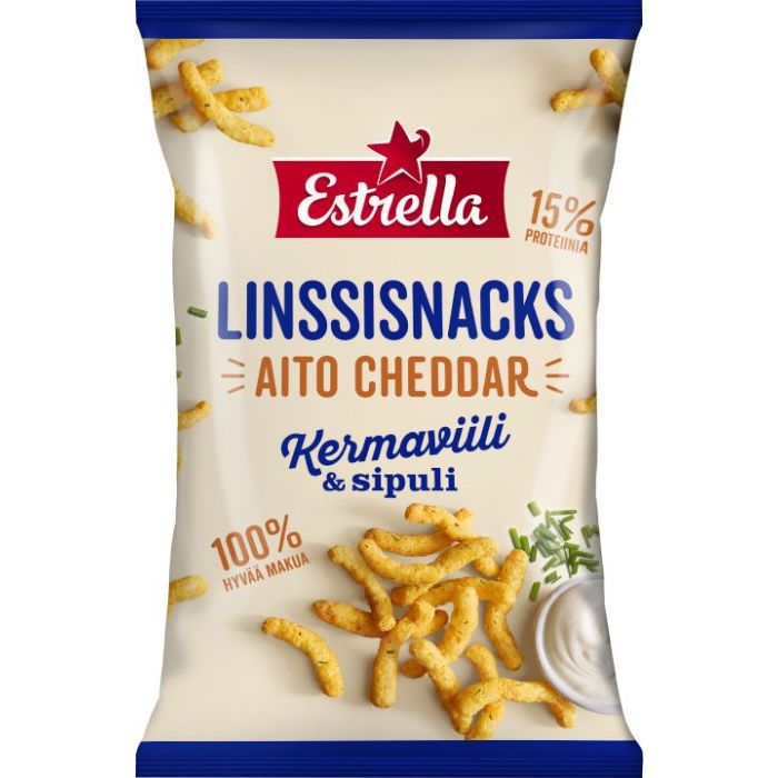 Estrella Estrella Linssisnacks Sourcream and Onion 125g
