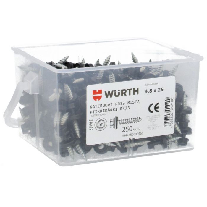 Wurth Kateruuvi 4,8x25 rr33 musta