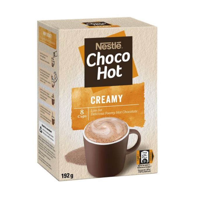 Nestlé Nestlé 8kpl/192g Choco Hot Creamy maitokaakaojuomajauhe annospussi