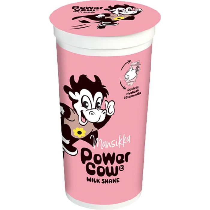 Arla Arla Power Cow 200ml Mansikka makuinen pirtelö