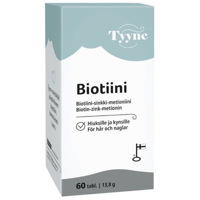 Tyyne Tyyne Biotiini 60 tabl., biotiini-sinkki-metioniinitabletti ...