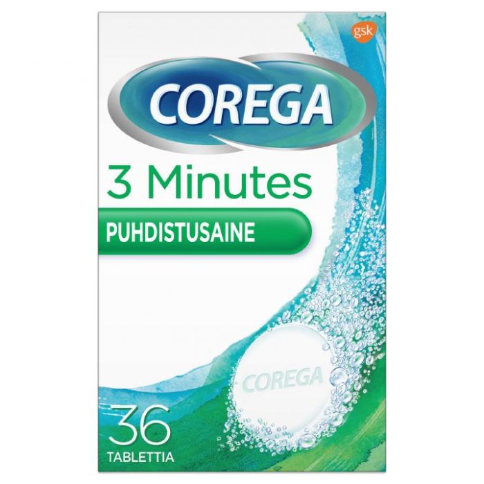 Corega Corega Tabs 3Min 36kpl hammasproteesin puhdistustabletti