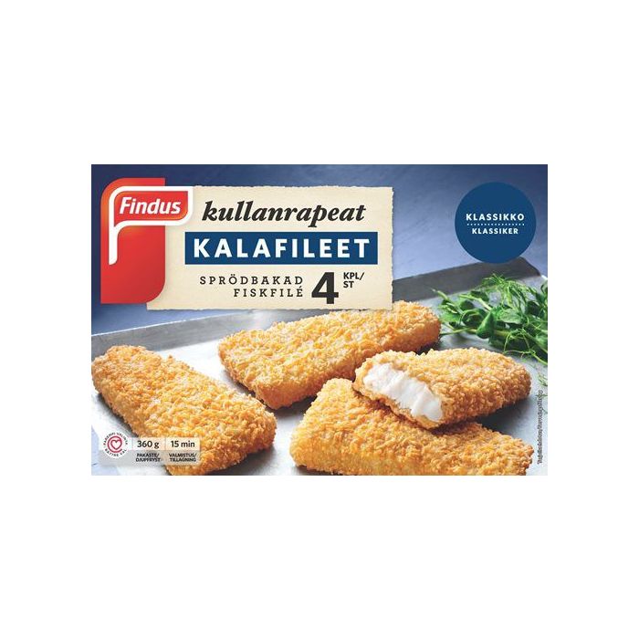 Findus Findus Kullanrapeat kalafileet, Sitruuna & persilja MSC 360g ...