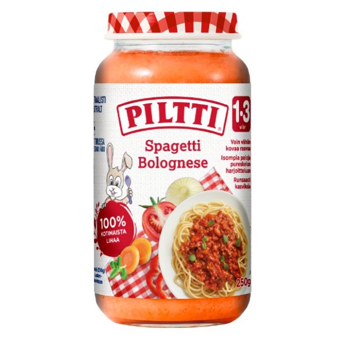 Piltti Piltti 250g Spagetti Bolognese lastenateria 1-3v