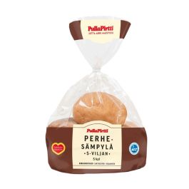Pulla-Pirtti Perhesämpylä 5 viljan 5/325g laktoositon moniviljasämpylä