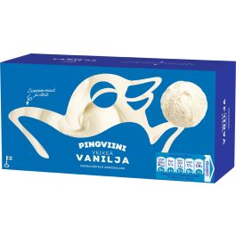 Pingviini Pingviini 1L/495g Vanilja kermajäätelö kotipakkaus