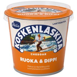 Valio Valio Koskenlaskija Ruoka & Dippi e250 g cheddar laktoositon