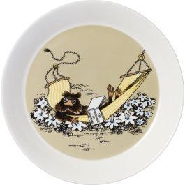 Moomin Arabia Muumi Piisamirotta luolassa -lautanen 19 cm, beige