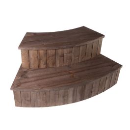 PW-SPA Kylpytynnyrin kaarevat rappuset, PÄHKINÄ