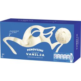 Pingviini Pingviini 1L/495g Vanilja kermajäätelö kotipakkaus